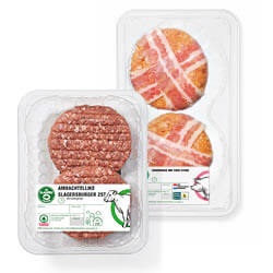 SPAR | SPAR runder-, black angus burger of hamburger met spek per pak ...