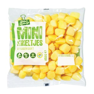 SPAR | minikriel naturel zak 450 gram aanbieding - je vindt het bij SPAR