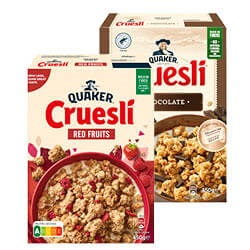 SPAR | Quaker cruesli pak 375 of 450 gram aanbieding - je vindt het bij ...