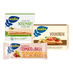 SPAR | Wasa knäckebröd pak 245/300 gram, sandwich pak 110/120 gram of ...