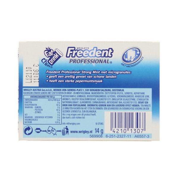 SPAR | Freedent Professional Kauwgom Strongmint - je vindt het bij SPAR