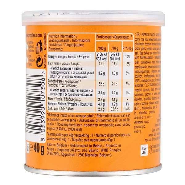 SPAR | Pringles Chips Paprika - je vindt het bij SPAR