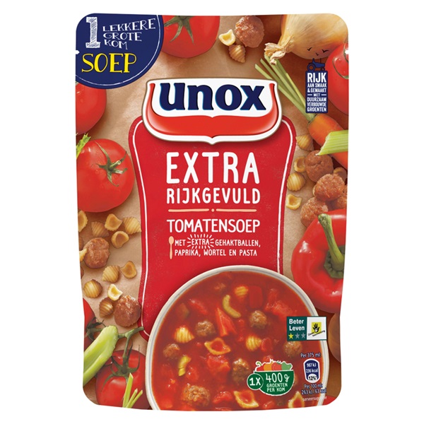 SPAR | Unox tomatensoep extra gehaktbal - je vindt het bij SPAR