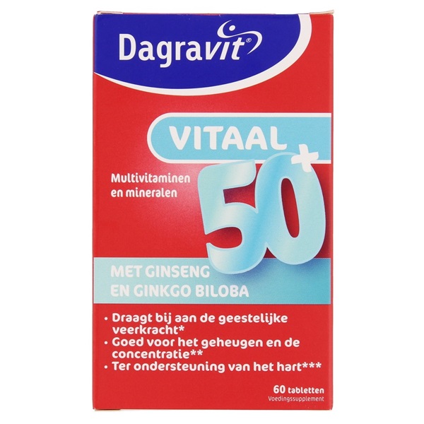SPAR | Dagravit Vitaminen En Mineralen Vitaal 50+ - je vindt het bij SPAR