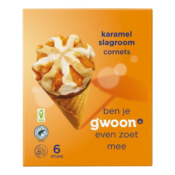 SPAR | Gwoon ijs slagroomcornet karamel - je vindt het bij SPAR