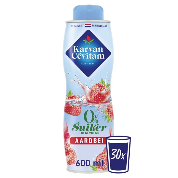 SPAR | Karvan Cevitam siroop Aardbei 0% - je vindt het bij SPAR