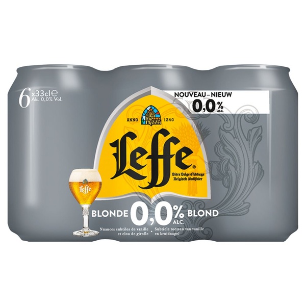 SPAR | Leffe bier blond 0.0 blik 6-pack - je vindt het bij SPAR