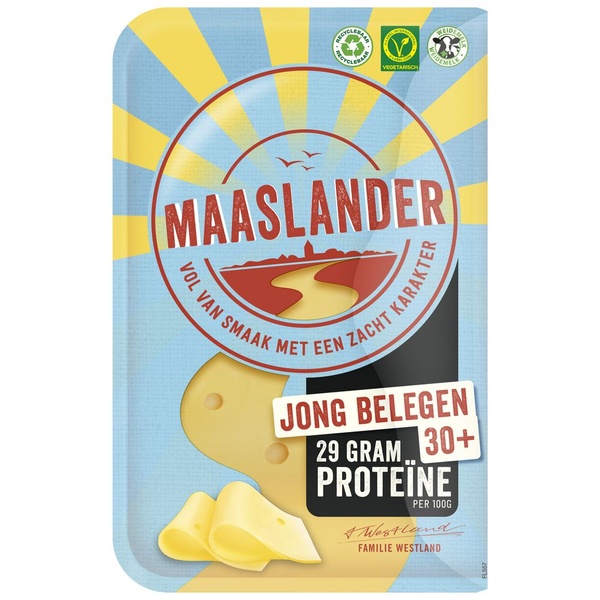SPAR | Maaslander jong belegen 30+ kaas in plakken - je vindt het bij SPAR