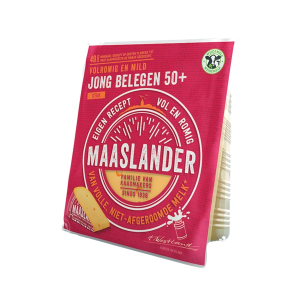 SPAR | Maaslander kaas stuk jong belegen 50+ - je vindt het bij SPAR