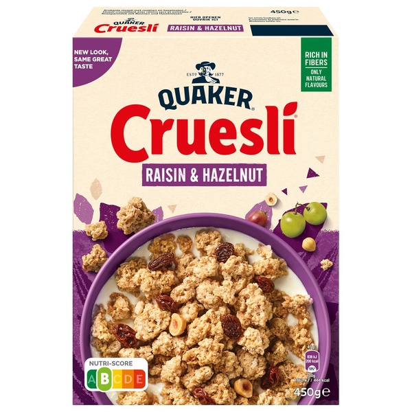 SPAR | Quaker cruesli rozijn en hazelnoot - je vindt het bij SPAR