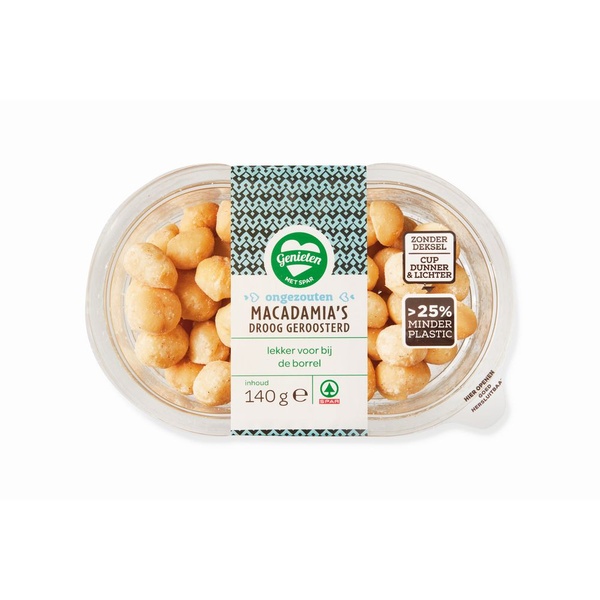 SPAR | Spar macadamia noten ongezouten - je vindt het bij SPAR