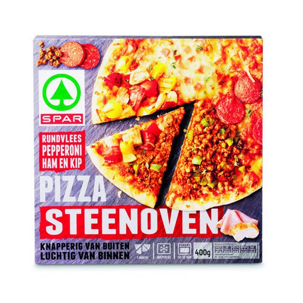 SPAR | Spar Pizza Steenoven Rundvlees Ham Kip - je vindt het bij SPAR