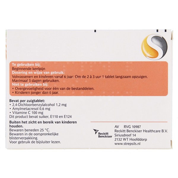 SPAR | Strepsils keeltabletten Sinaasappel & Vitamine C - je vindt het ...